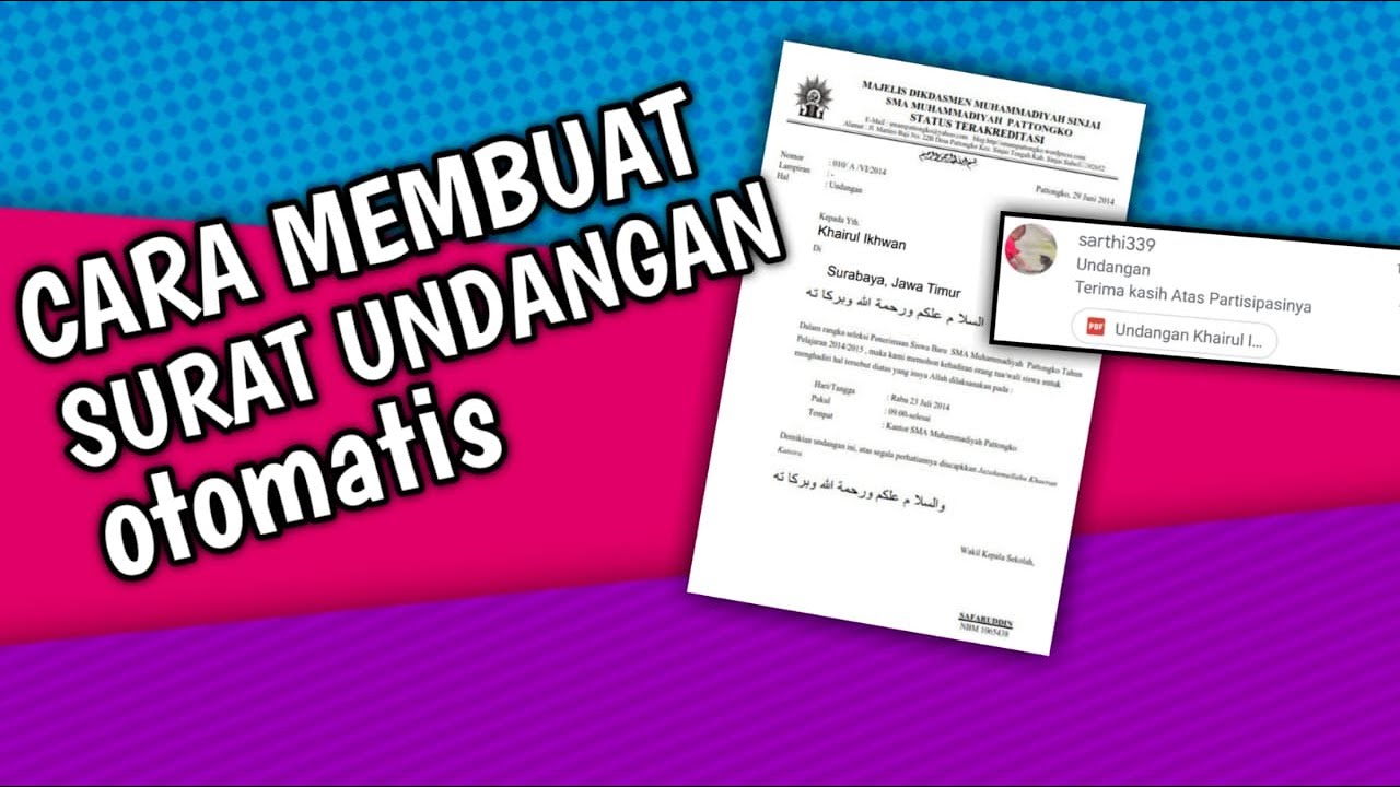Cara Membuat Surat Undangan Secara Otomatis Menggunakan Google Form ...