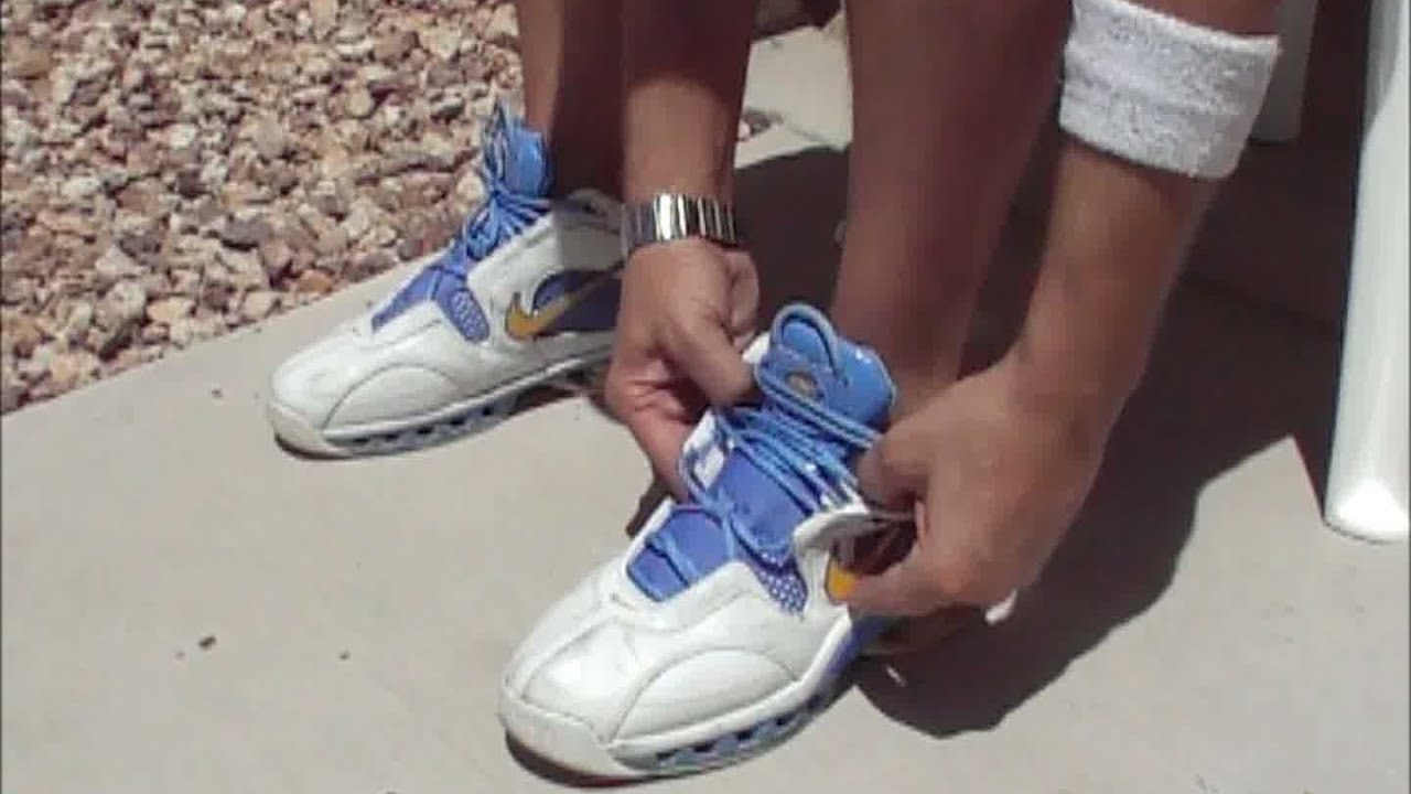 Take off Nike Shox Elite Flight "Nuggets" - YouTube