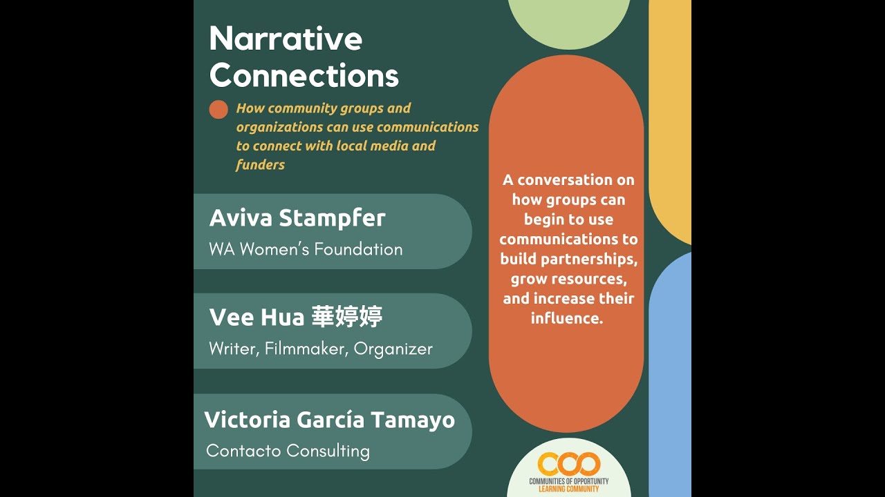 COO Learning Community conversation: Narrative Connections - YouTube