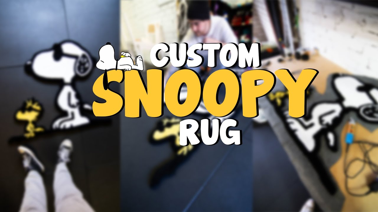 Tufting A Snoopy Rug! - YouTube