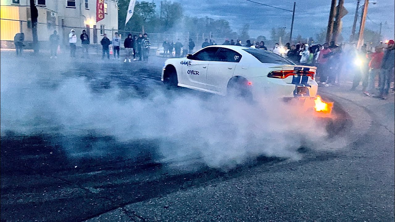 Shake da block x nemesis sideshow part 2! Srt charger shooting massive ...