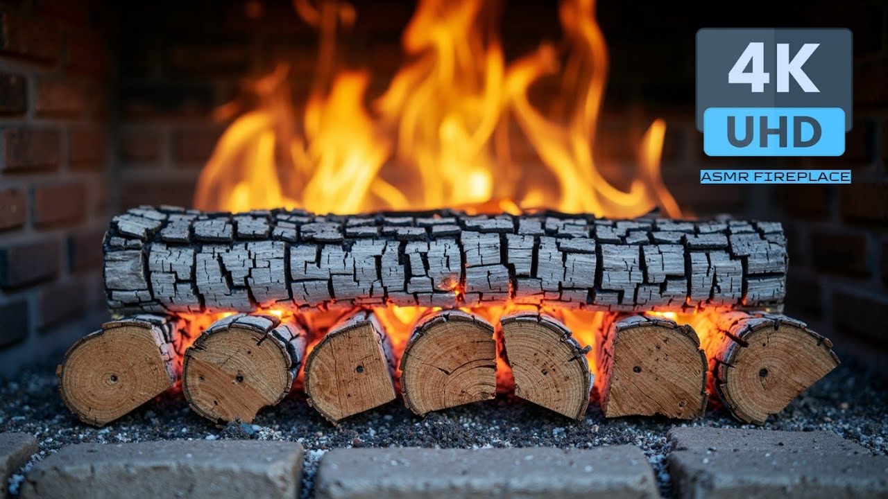 Calming Fireplace Ambiance: Soft Crackling Fireplace & Relaxing Sounds ...