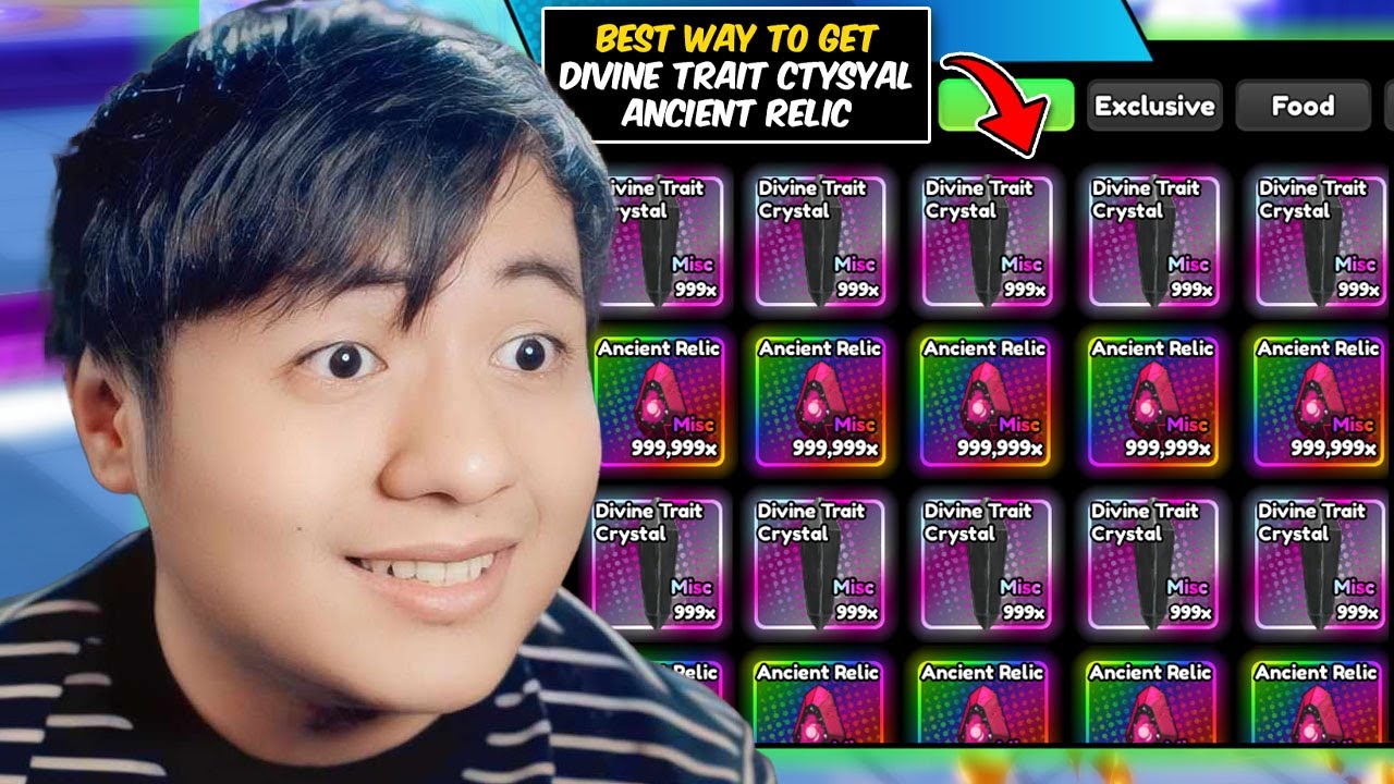BEST WAY TO GRIND DIVINE TRAIT CRYSTAL & ANCIENT RELIC - Anime ...