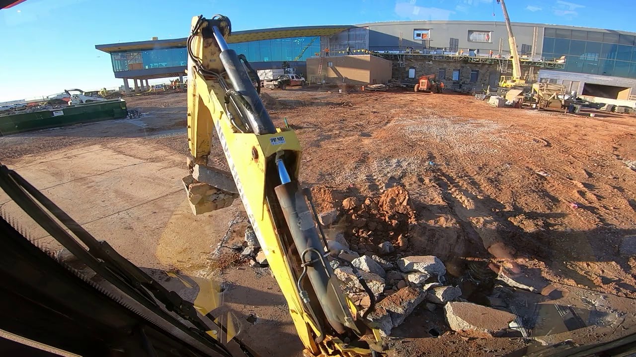 Some concrete demo and another footing for Mr. Rogers Backhoe #backhoe ...