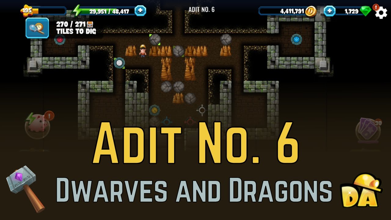 Adit No. 6 - Dwarves and Dragons - Diggy's Adventure - YouTube