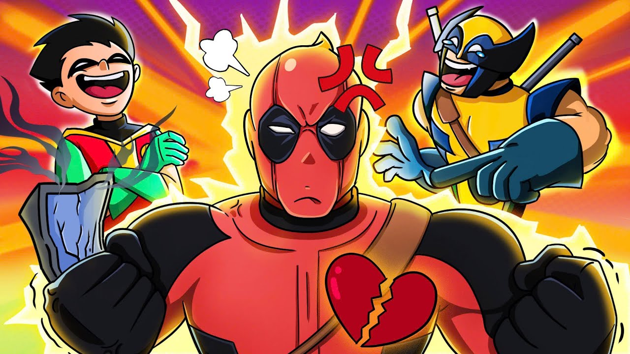 Teen Titans Go! Deadpool, Wolverine, Robin, Anxiety Of Funny Moments ...
