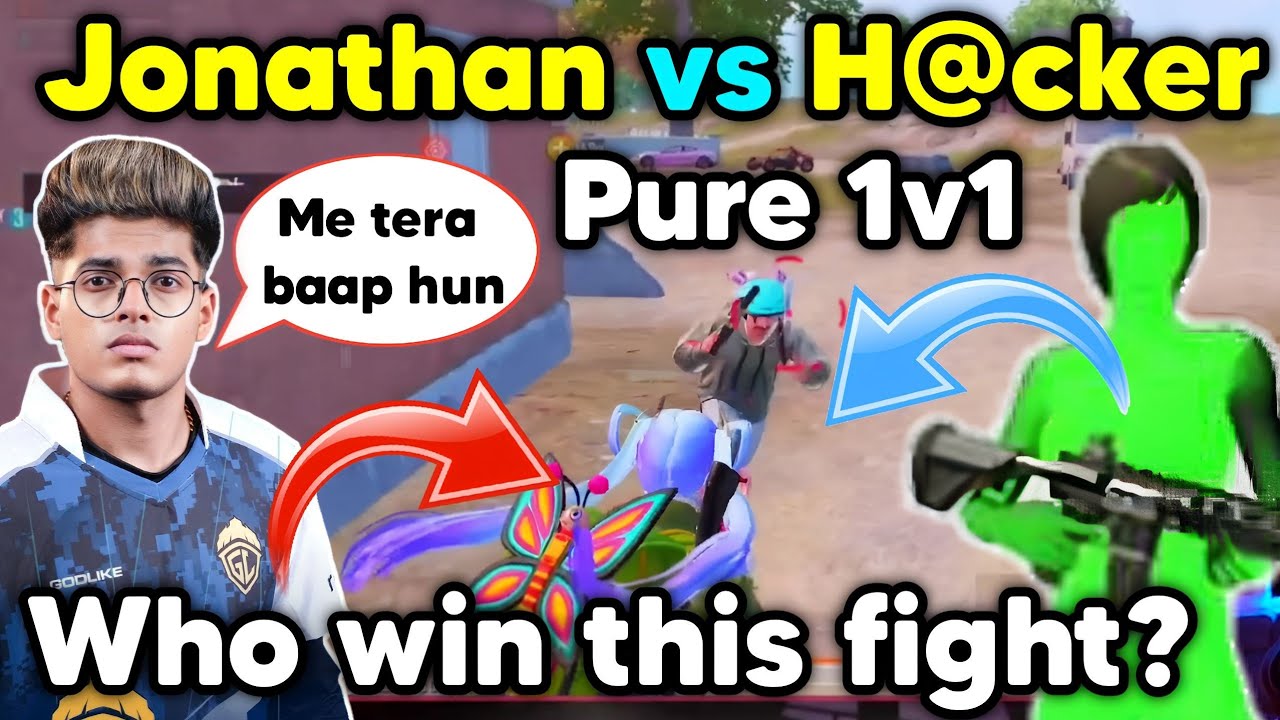 Jonathan vs Real H@cker pure 1v1 latest fight 🔥 H@cker shocked by Johny ...