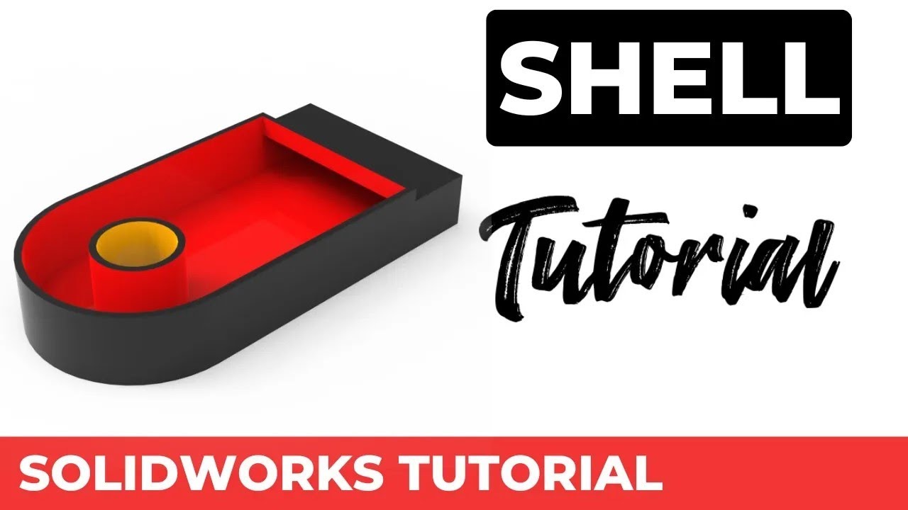Solidworks Tutorial for Beginners.How to use Shell - Exercise 14 - YouTube