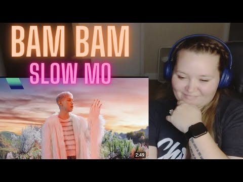 FIRST Reaction to BAM BAM - SLOW MO 🥰💚 - YouTube