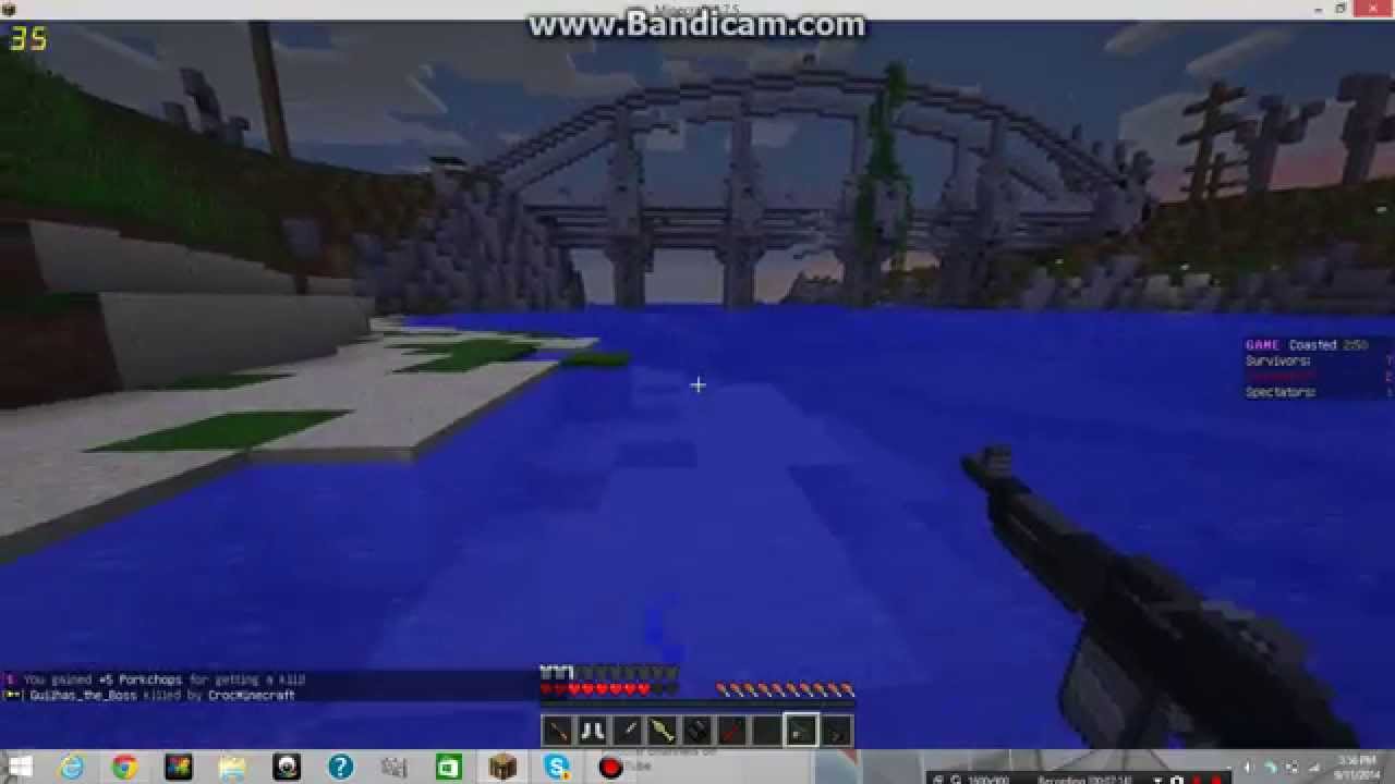 Minecraft Lets play! #1 MineCraft Gun Minigame! - YouTube