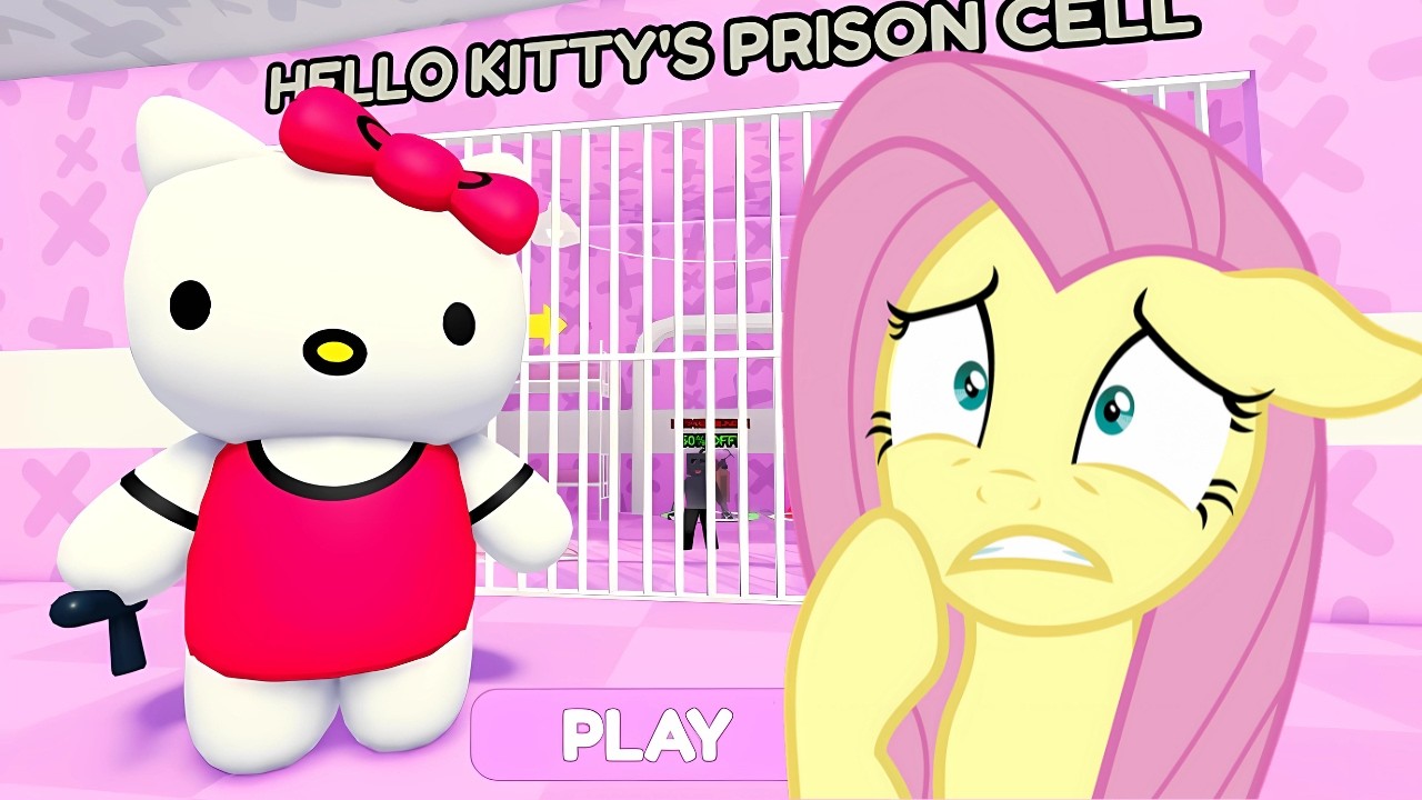 FUGA DA PRISÃO EM HELLO KITTY ROBLOX OBBY! - YouTube