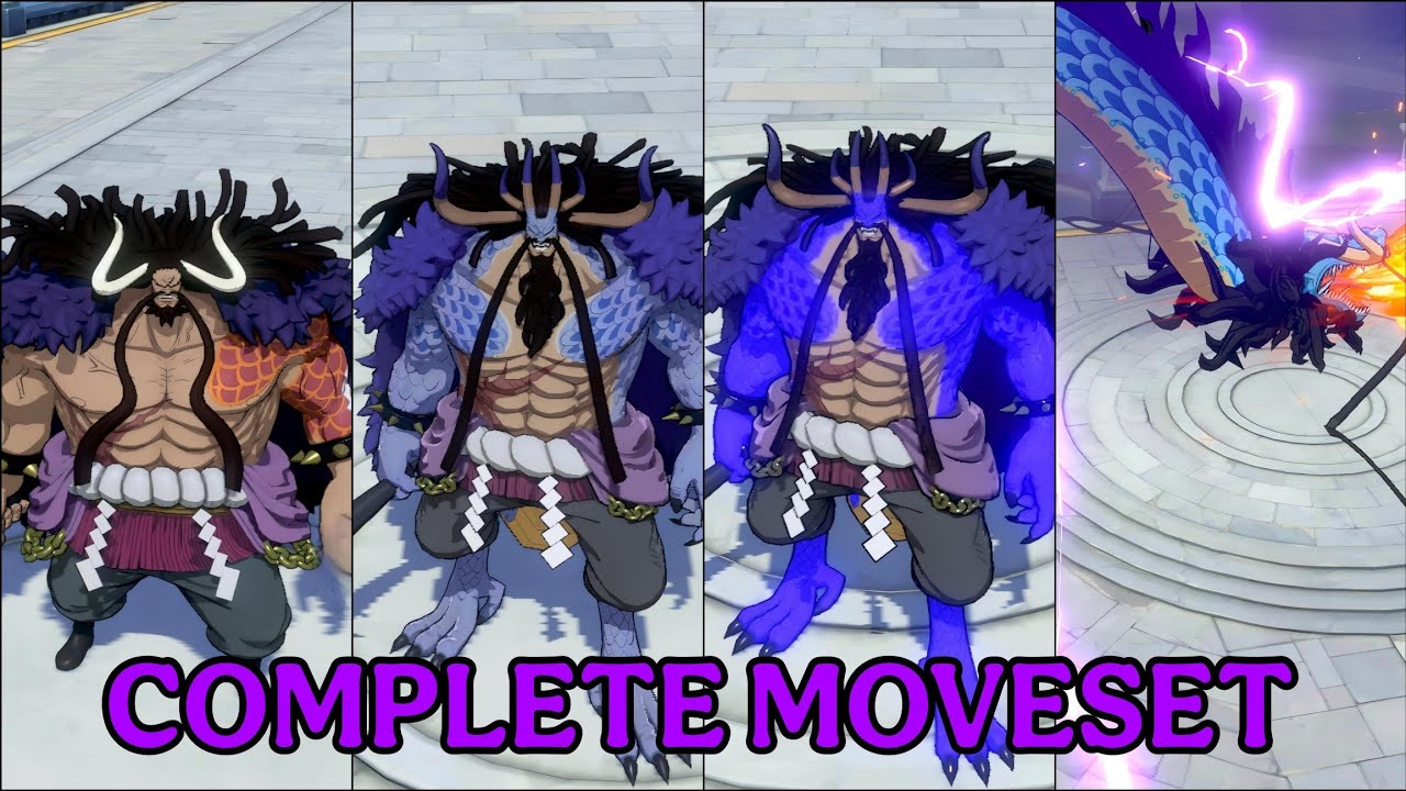 🔥THE STRONGEST CREATURE KAIDO COMPLETE MOVESET - One Piece Fighting ...