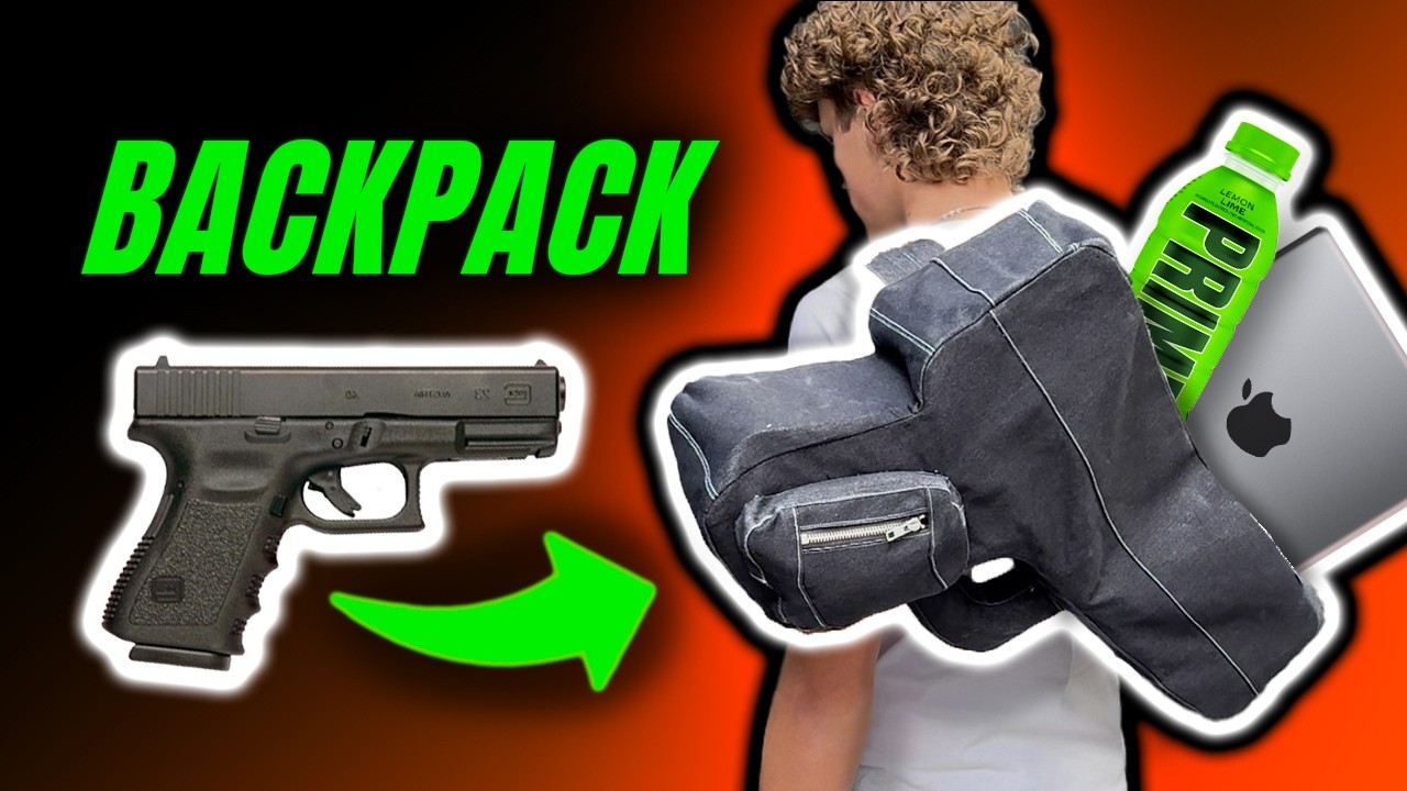 I made a BACKPACK shaped like a GUN?!? - YouTube