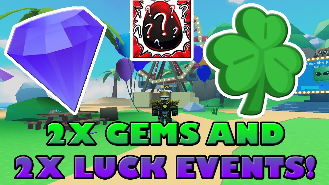 2X GEMS AND 2X LUCK EVENTS - Roblox Mining Simulator 2 - YouTube