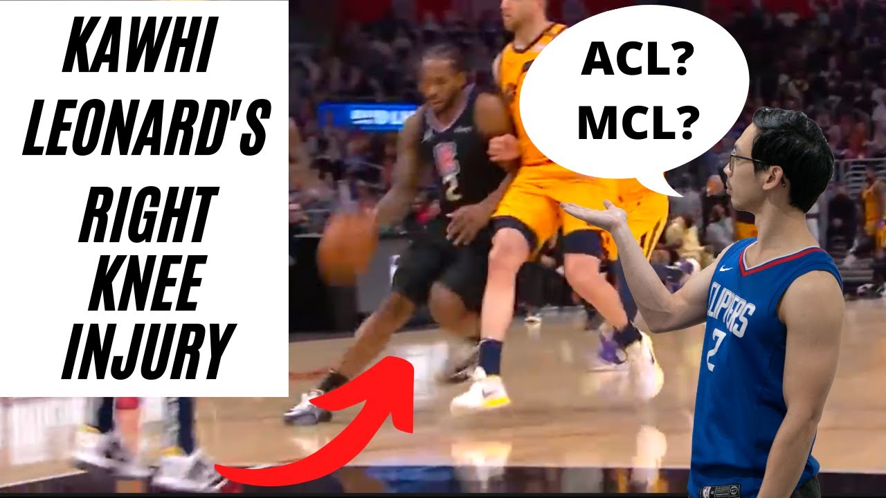 Kawhi Leonard's RIGHT KNEE INJURY (ruled out of game 5) - ACL? MCL ...