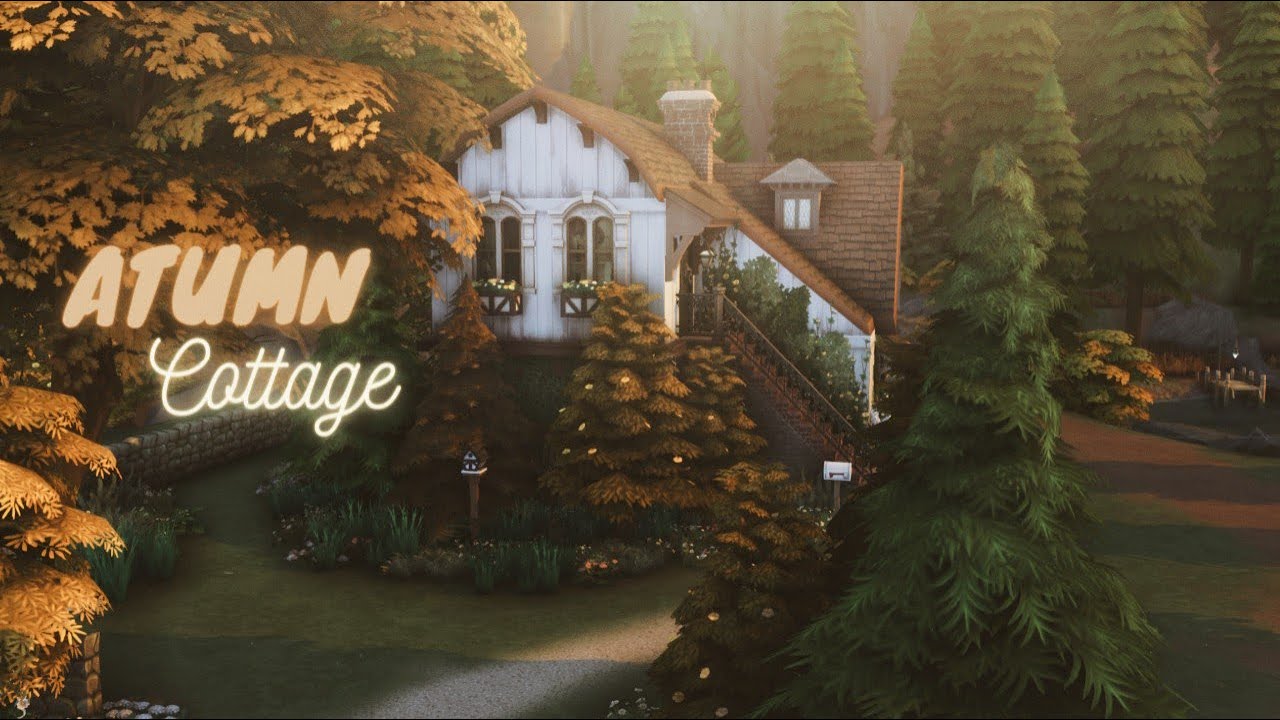 Autumn Cottage 🍂 || The Sims 4 || Speedbuild - YouTube