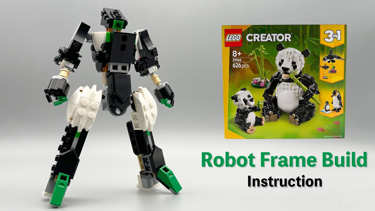 【LEGO 31165 Build Log】Robot Frame Made from Panda Set - YouTube