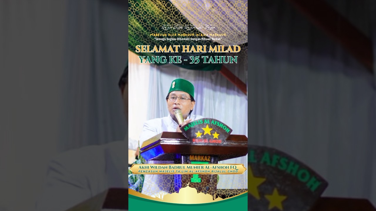 Selamat Hari Milad Yang Ke 35 Th "Barokallahu fii umrik ya muallimii" # ...