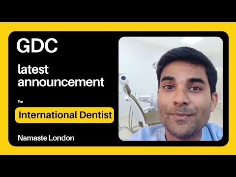 GDC notification for overseas Dentist| GDC latest updates for ORE part1 ...