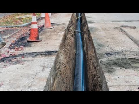 Infiltration well motor and pipe line - YouTube