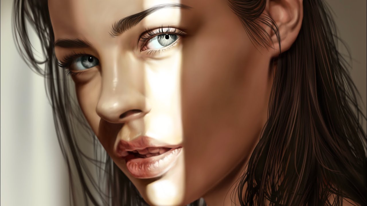 Procreate digital portrait painting - Gap - YouTube