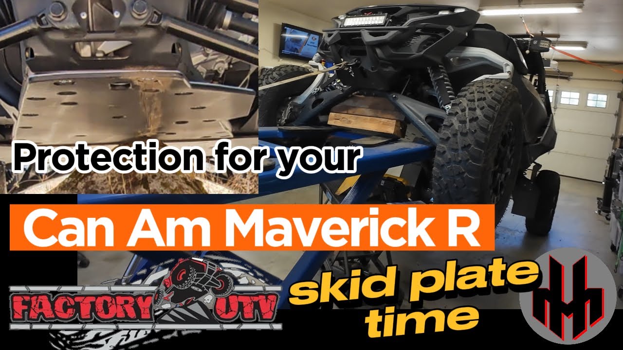 Can Am Maverick R skid plates from Factory UTV - YouTube