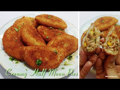 Creamy Chicken Half Moon Pies Recipe By Nimra's Food Discoveries ||Make ...