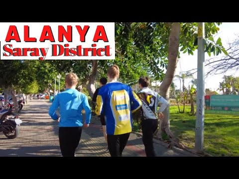 alanya street walking tour 2022 ! winter in alanya antalya turkey holiday ! turkey travel 4K