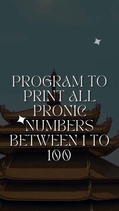 Python program to print all pronic numbers between 1 to 100.# ...