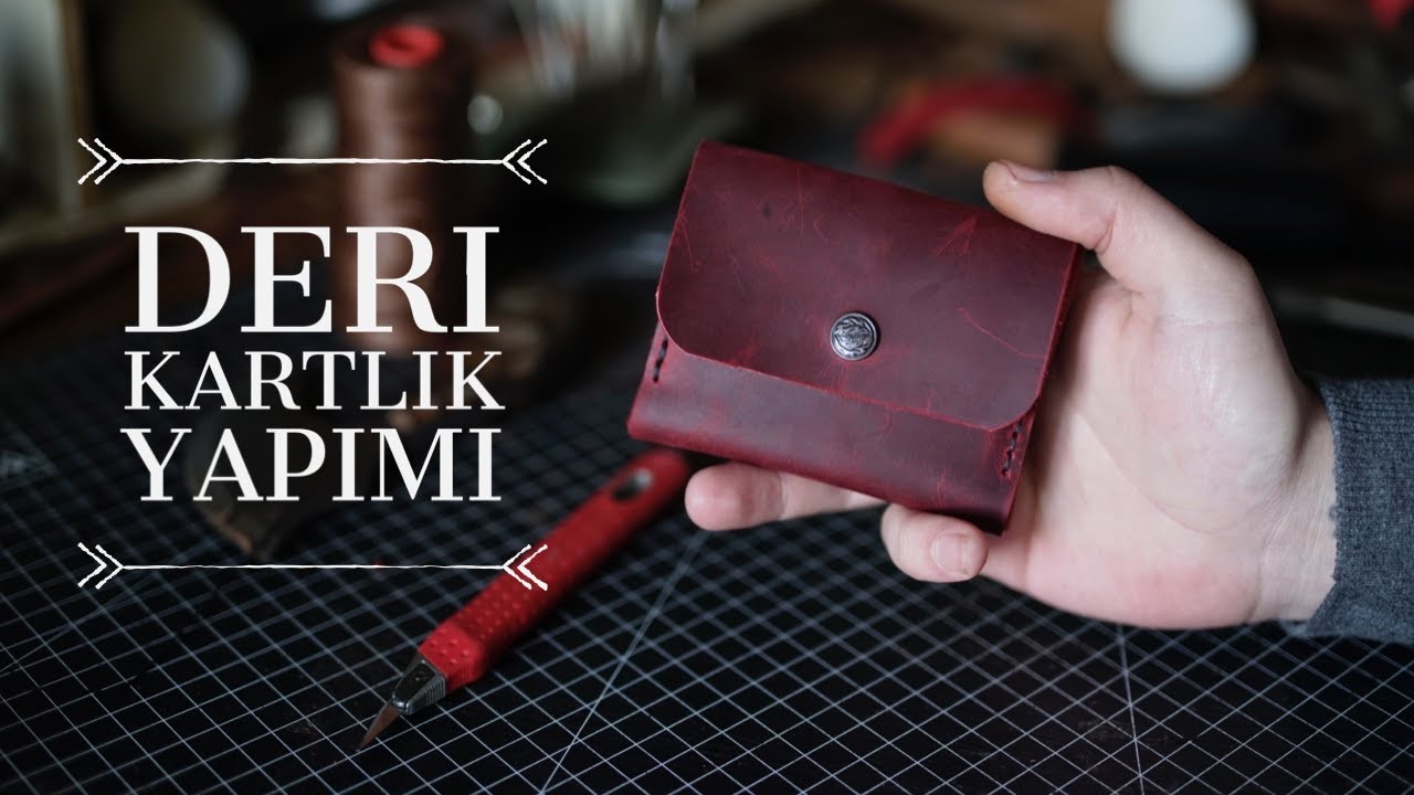 DERİ KARTLIK YAPIMI | 15 Dakikada Card Holder Yapımı - YouTube
