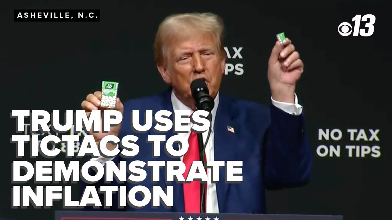 Donald Trump uses TicTacs to explain inflation - YouTube
