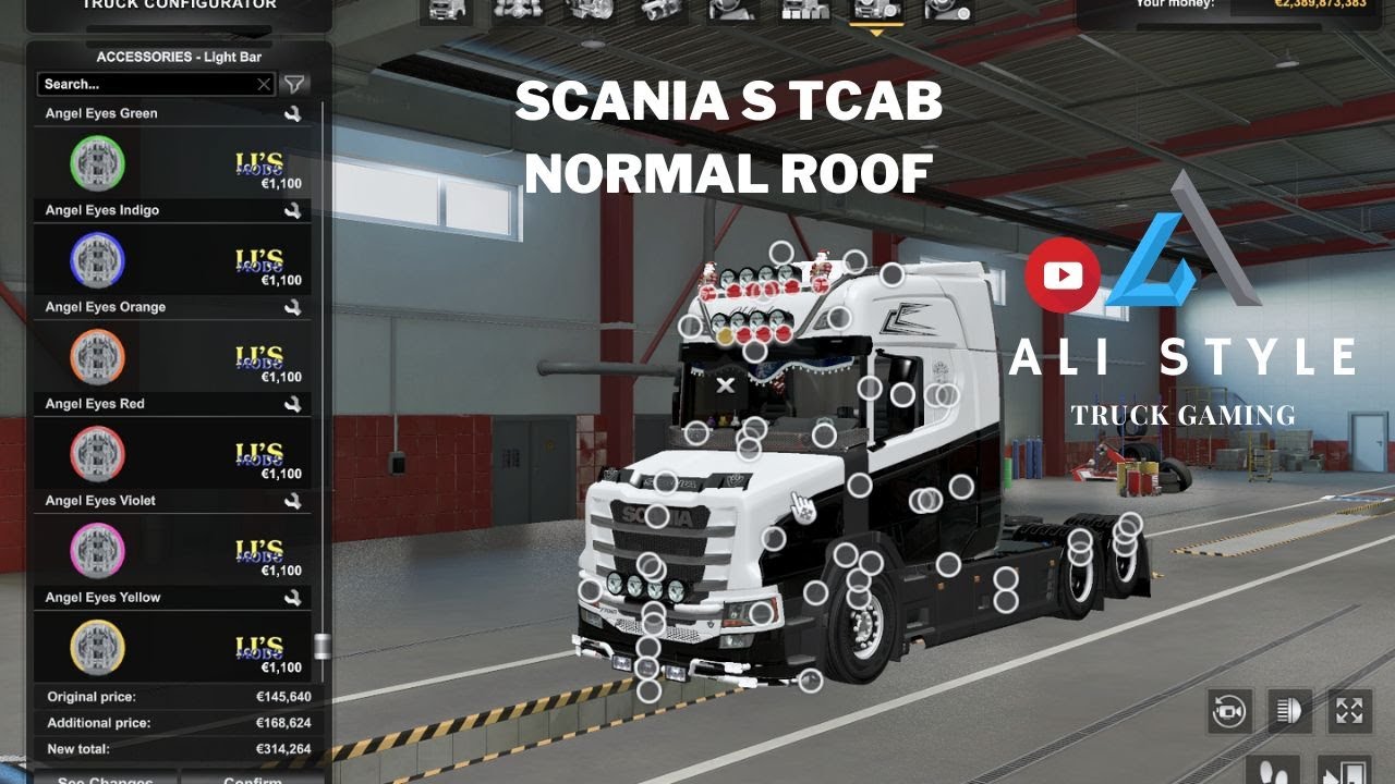 Euro Truck Simulator 2 (V 1.47) SCANIA S TCAB Mega Tuning - YouTube
