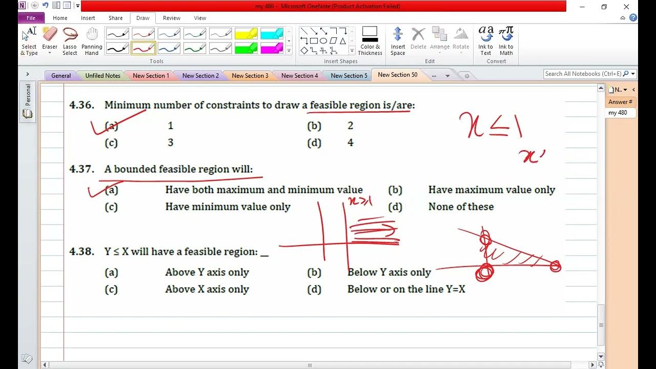 Linear programming 4 36 to 4 38 - YouTube