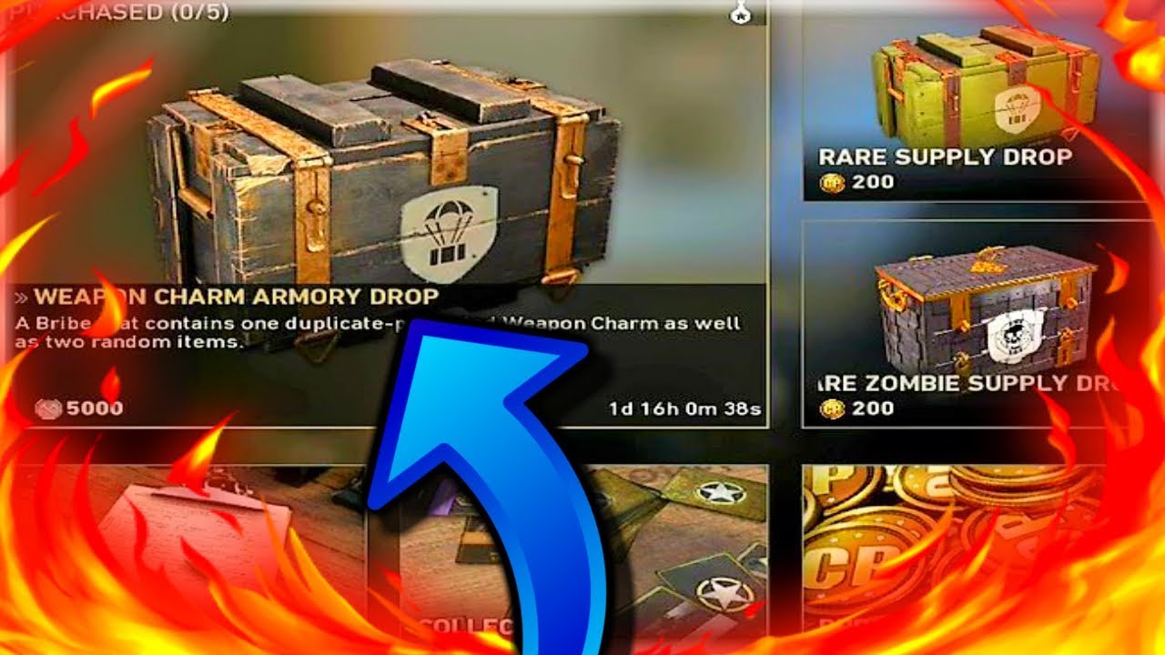 OPENING NEW WEAPON CHARM ARMORY DROP IN CALL OF DUTY WW2 - YouTube