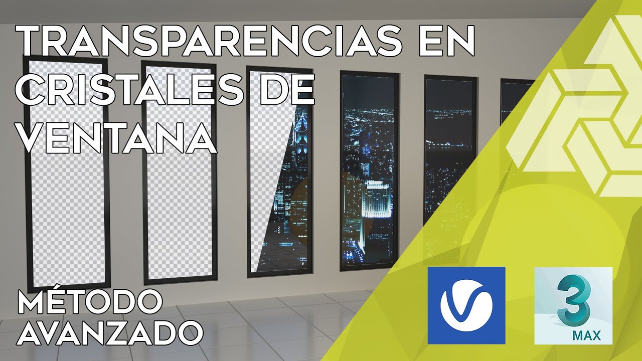 ¿Cómo lograr transparencia a través de las ventanas en Vray? Método ...
