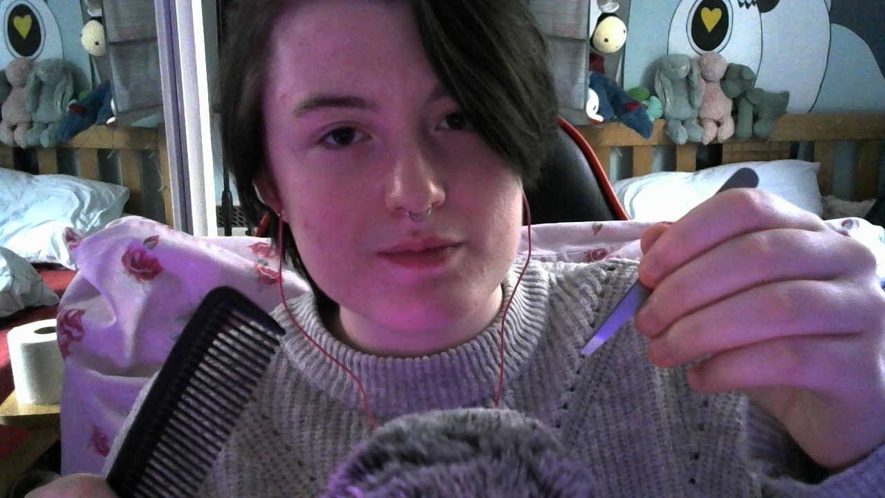 ASMR plucking bugs out of your hair - YouTube