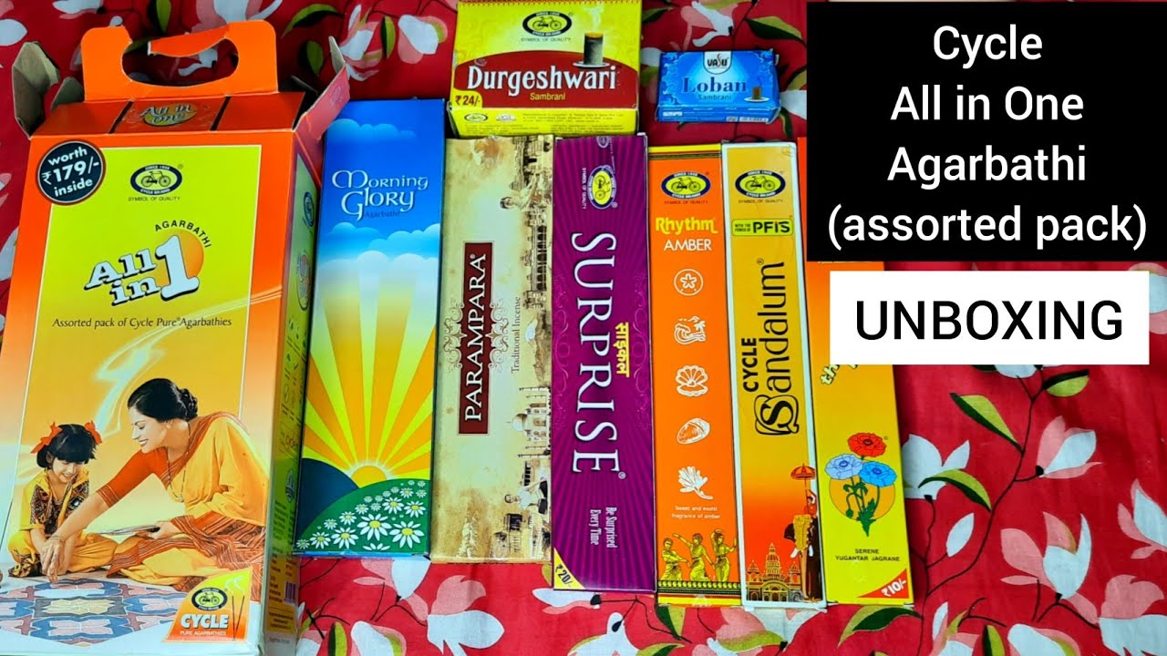 Cycle All in One Assorted Agarbathies ₹150 | Reshmi Beauty Zone - YouTube