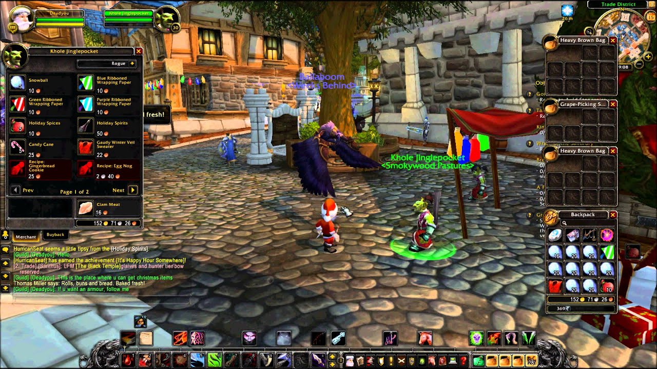 Where to get World of Warcraft Santa Armour 2012 - YouTube