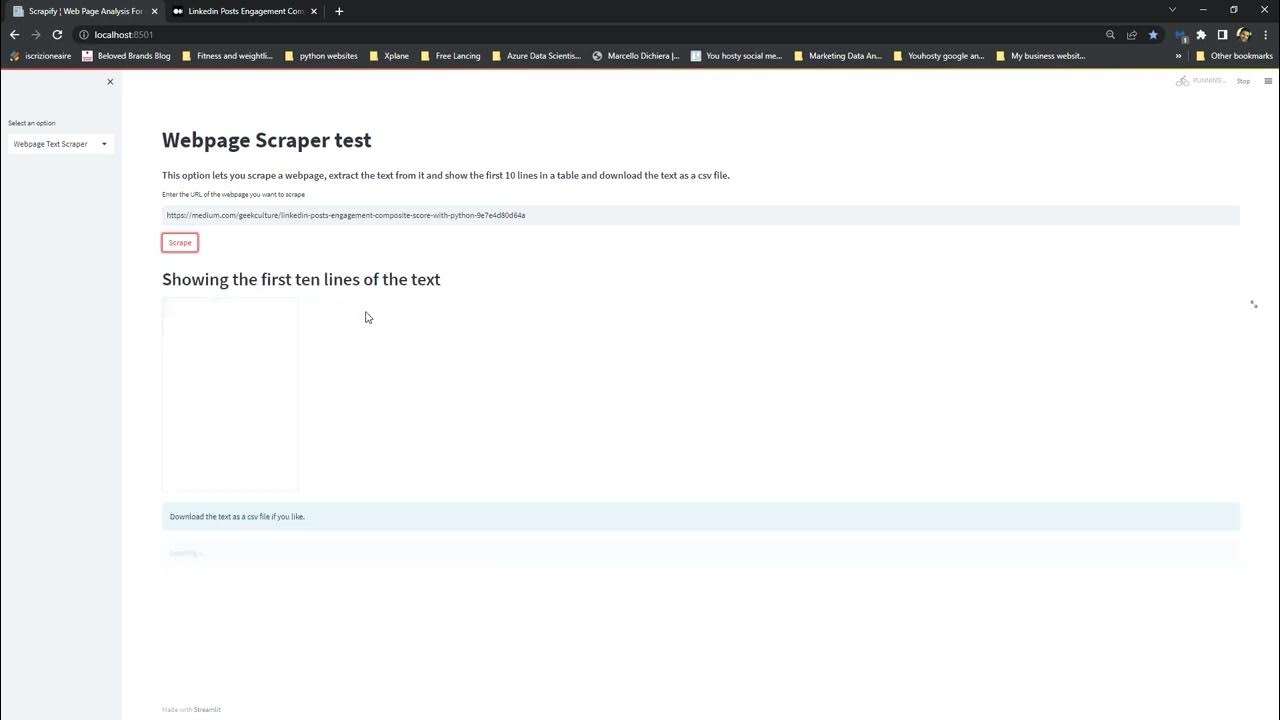 Streamlit Webapp: Web Text Analysis - YouTube