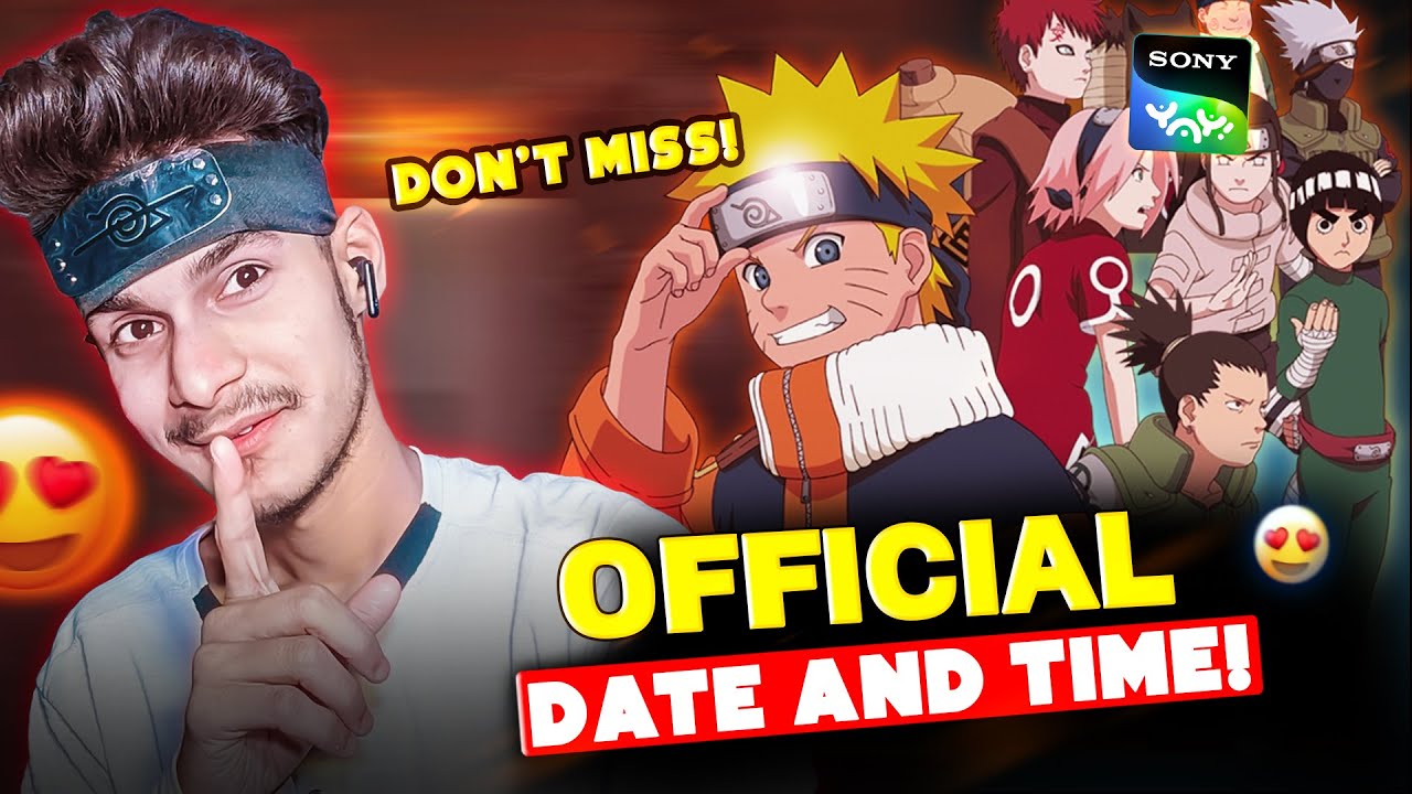 😱Naruto Official Date and time!! | Naruto promo on sony yay | Naruto ...