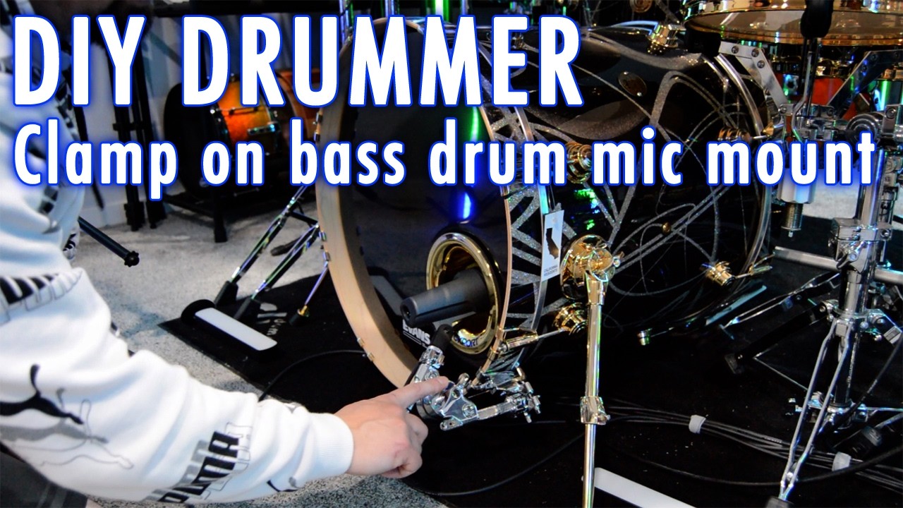 DIY Drummer: Bass Drum Clamp Mic Mount - YouTube