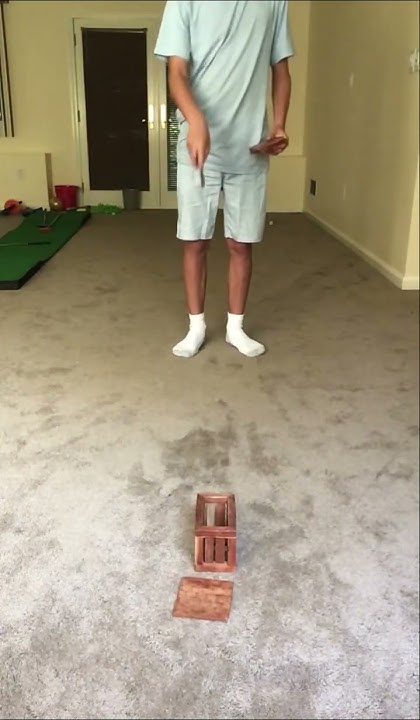 Coaster toss trick shot - YouTube