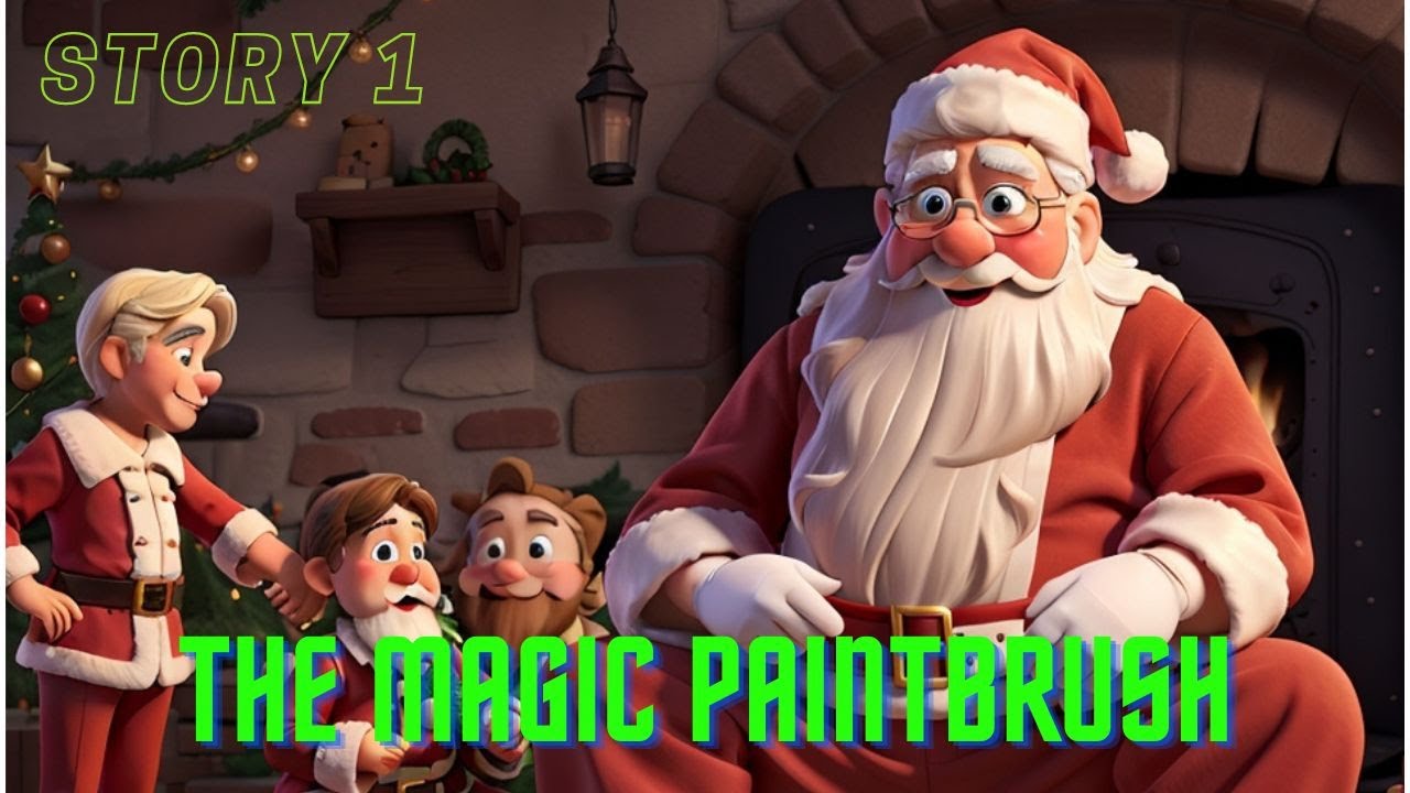 The Magic Paintbrush | Story 1| Santa Clause In Frame #santaclaus # ...