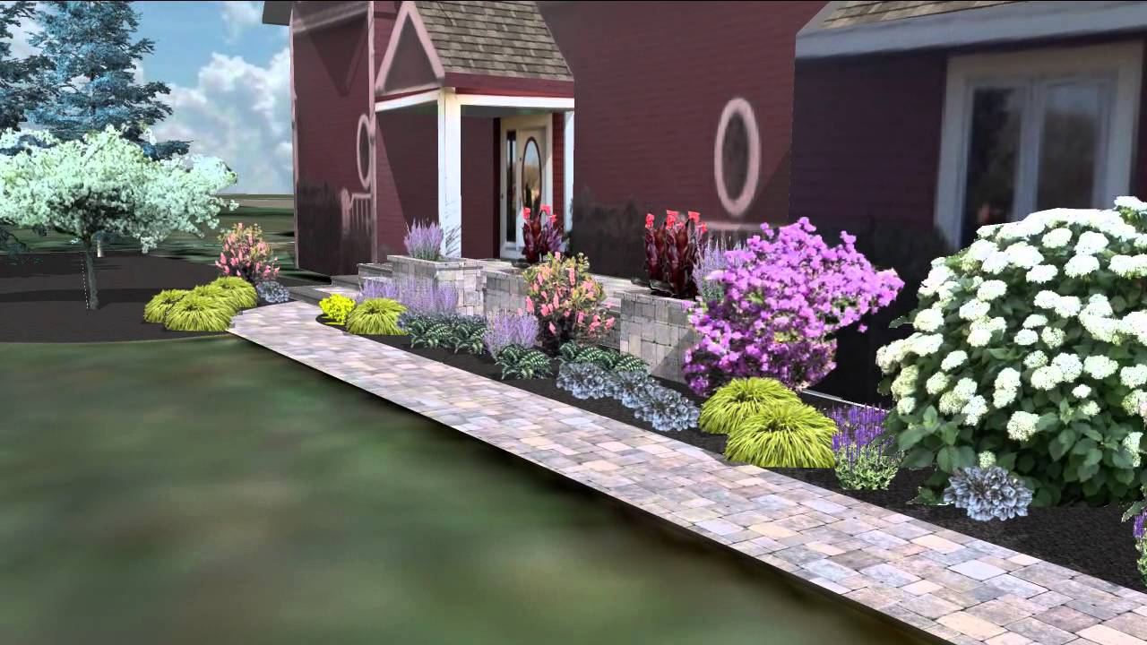 Front Entry Walkway Plantings - YouTube
