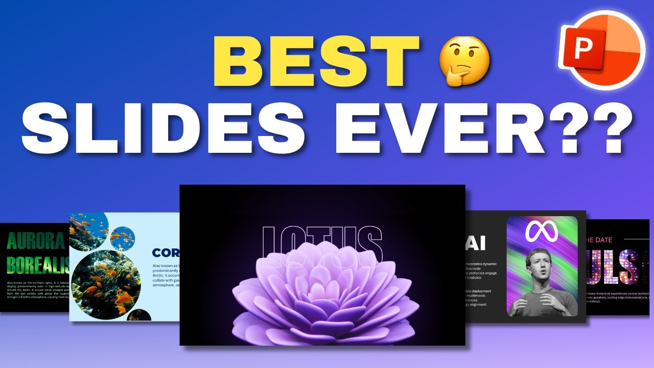 5 Best Slide Designs in PowerPoint using Videos! | Full Tutorial for ...