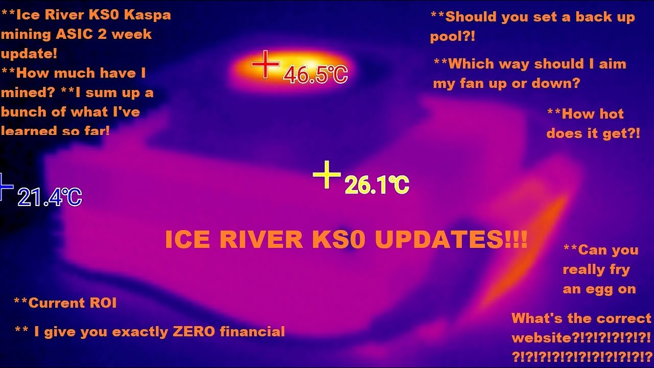 Ice River KS0 Kaspa Mining ASIC DEEP DIVE! (Thermal camera and fan ...