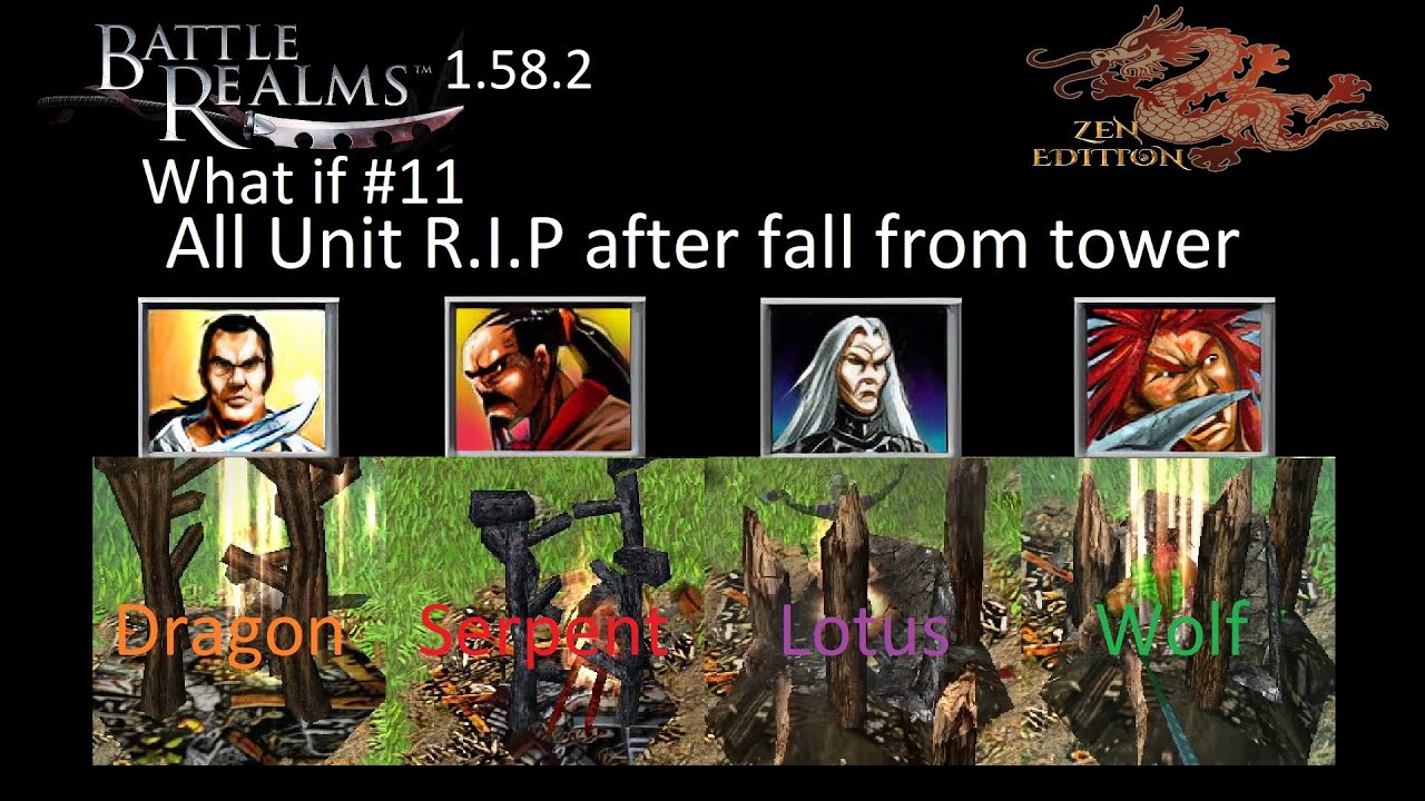 All unit fall d.i.e from Tower BATTLE REALMS WHAT IF #11 - YouTube