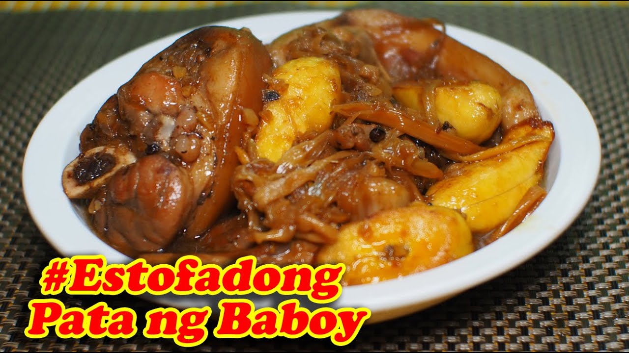 Estofadong Pata ng Baboy 🍖 Easy & Malinamnam na Estofado Recipe ...
