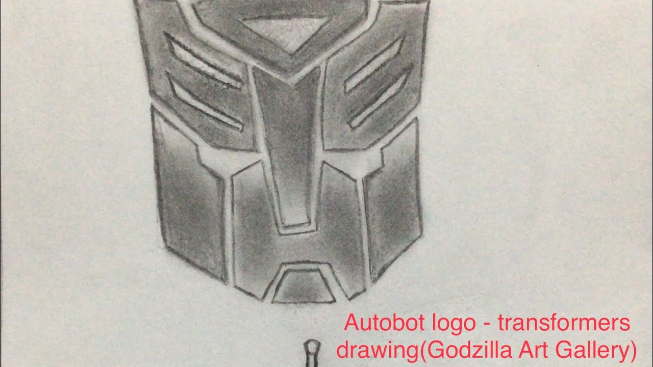 Autobot logo transformers drawing(Godzilla art gallery) - YouTube