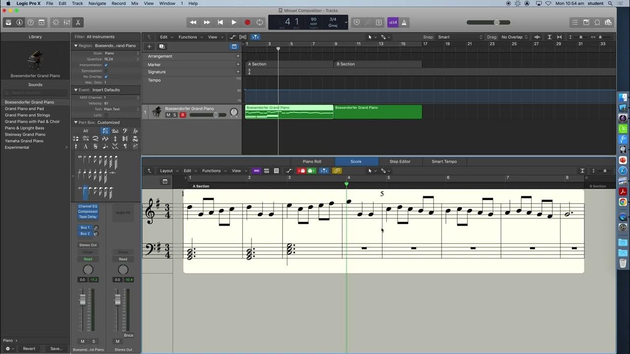 Adding Chords using the Score Editor on Logic Pro - YouTube